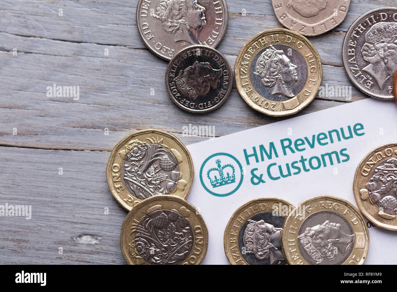 LONDON, UK - January 24th 2019: HMRC, Her Majesty's Revenue and Customs ...