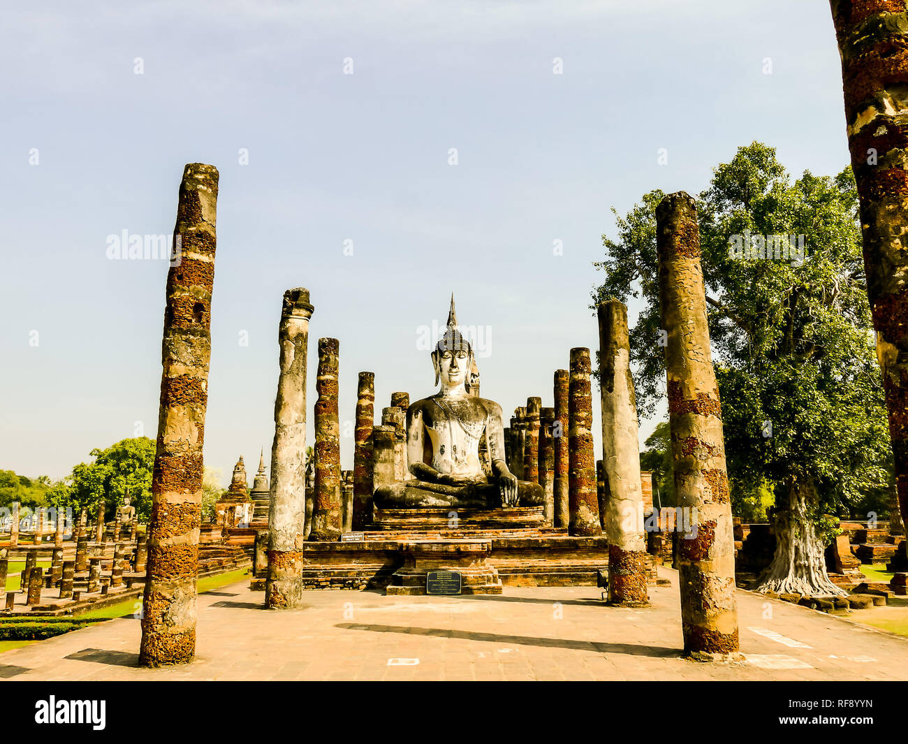 temple in ayutthaya thailand, digital photo picture as a background ...