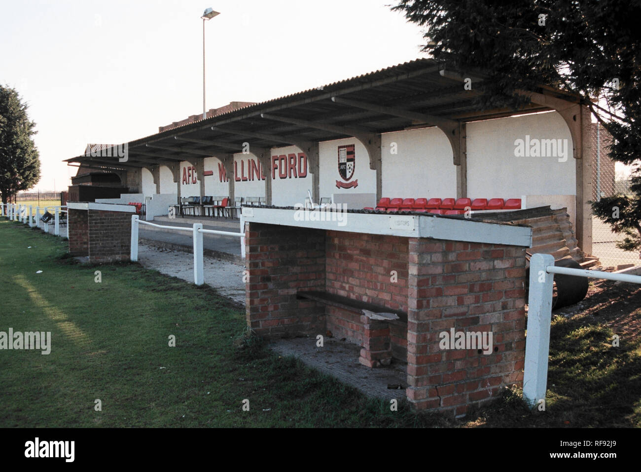 The covered area at AFC Wallingford Football Ground, Hithercroft ...
