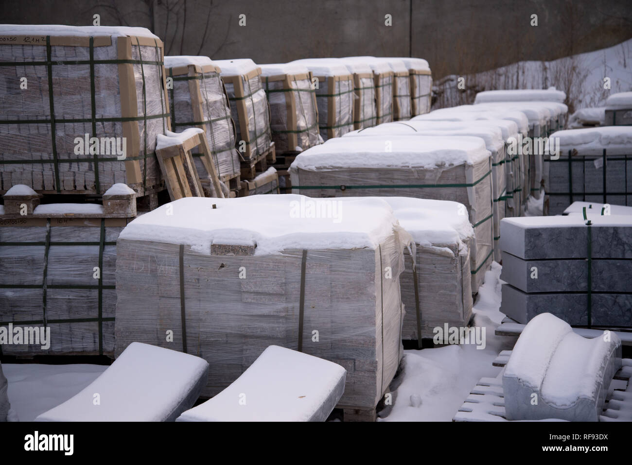 Production workshop, factory for processing natural stone granite ...