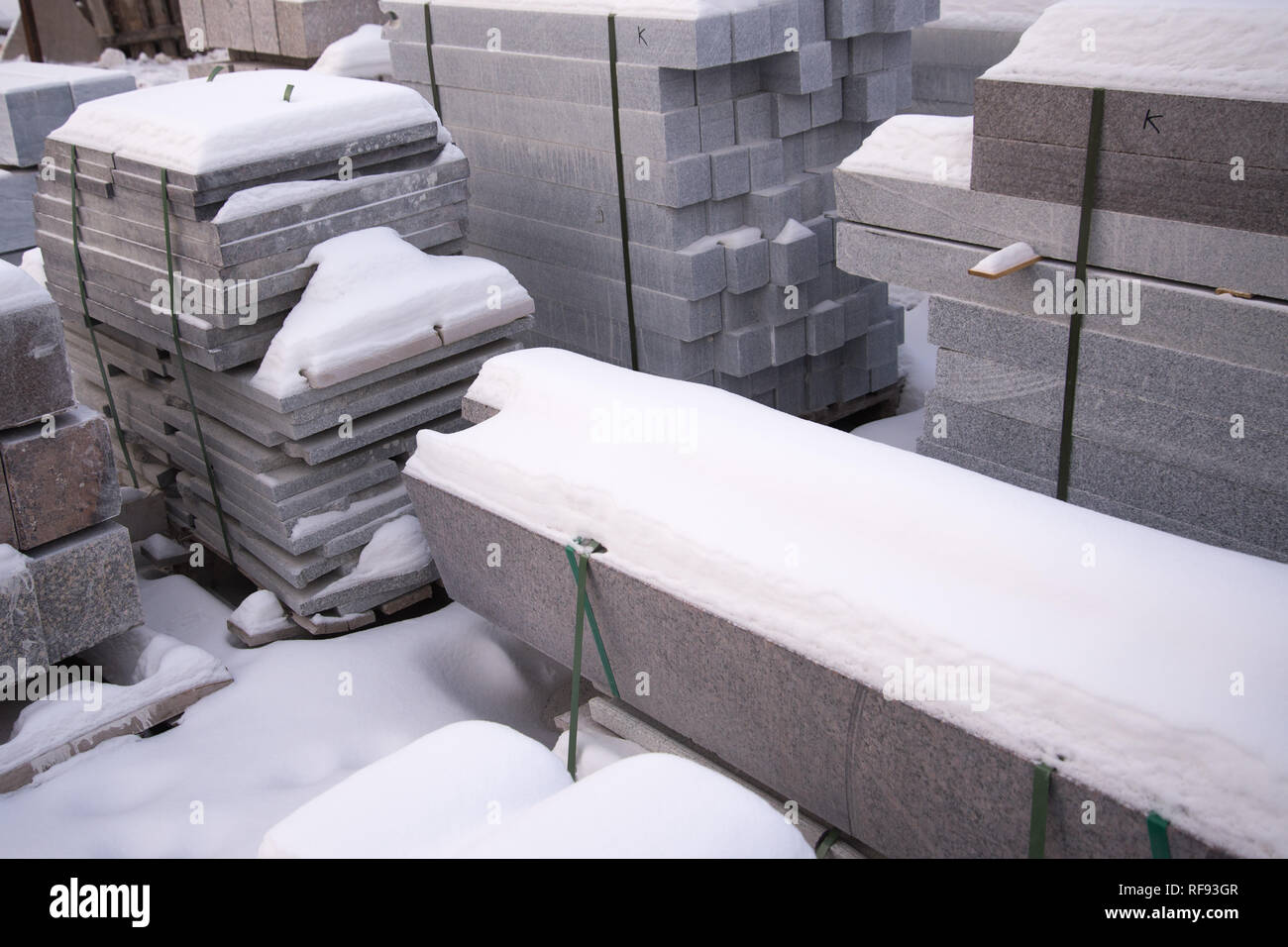 Production workshop, factory for processing natural stone granite ...