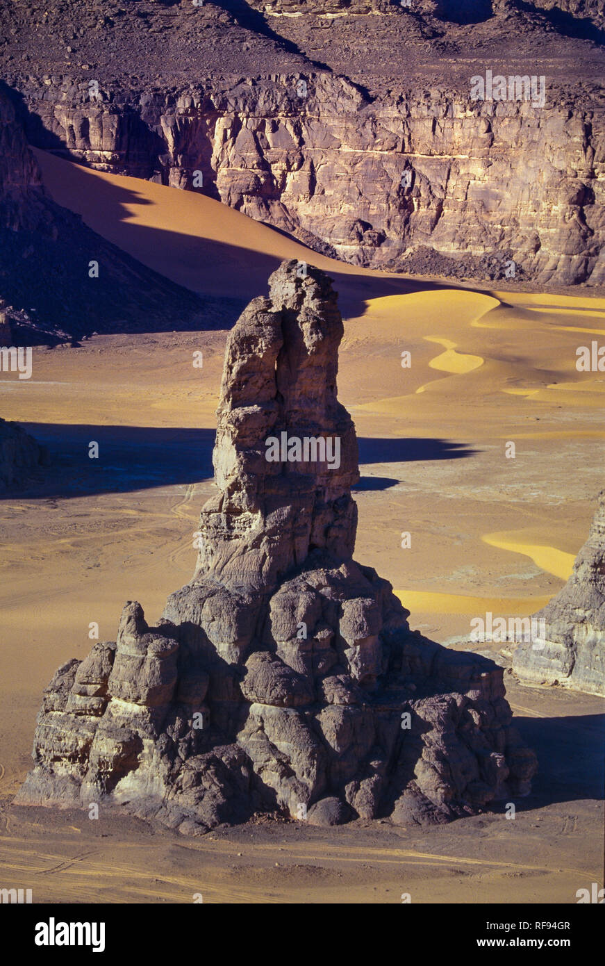 Africa, Algeria, Sahara, Tassili N'Ajjer National Park, Tadrart, rock ...