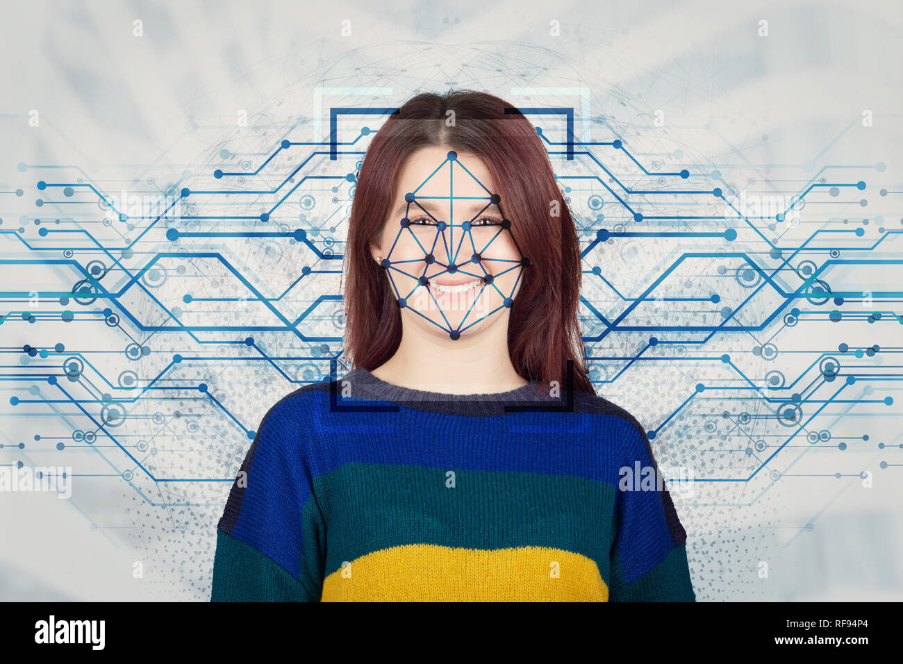 Human facial recognition hi-res stock photography and images - Alamy