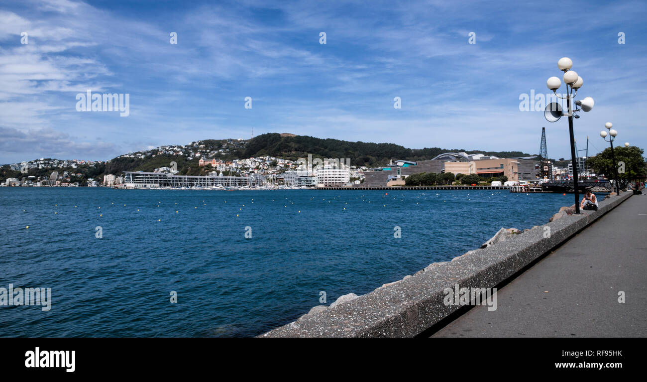 Scenes from along the waterfront of Wellington, New Zealand Stock Photo ...