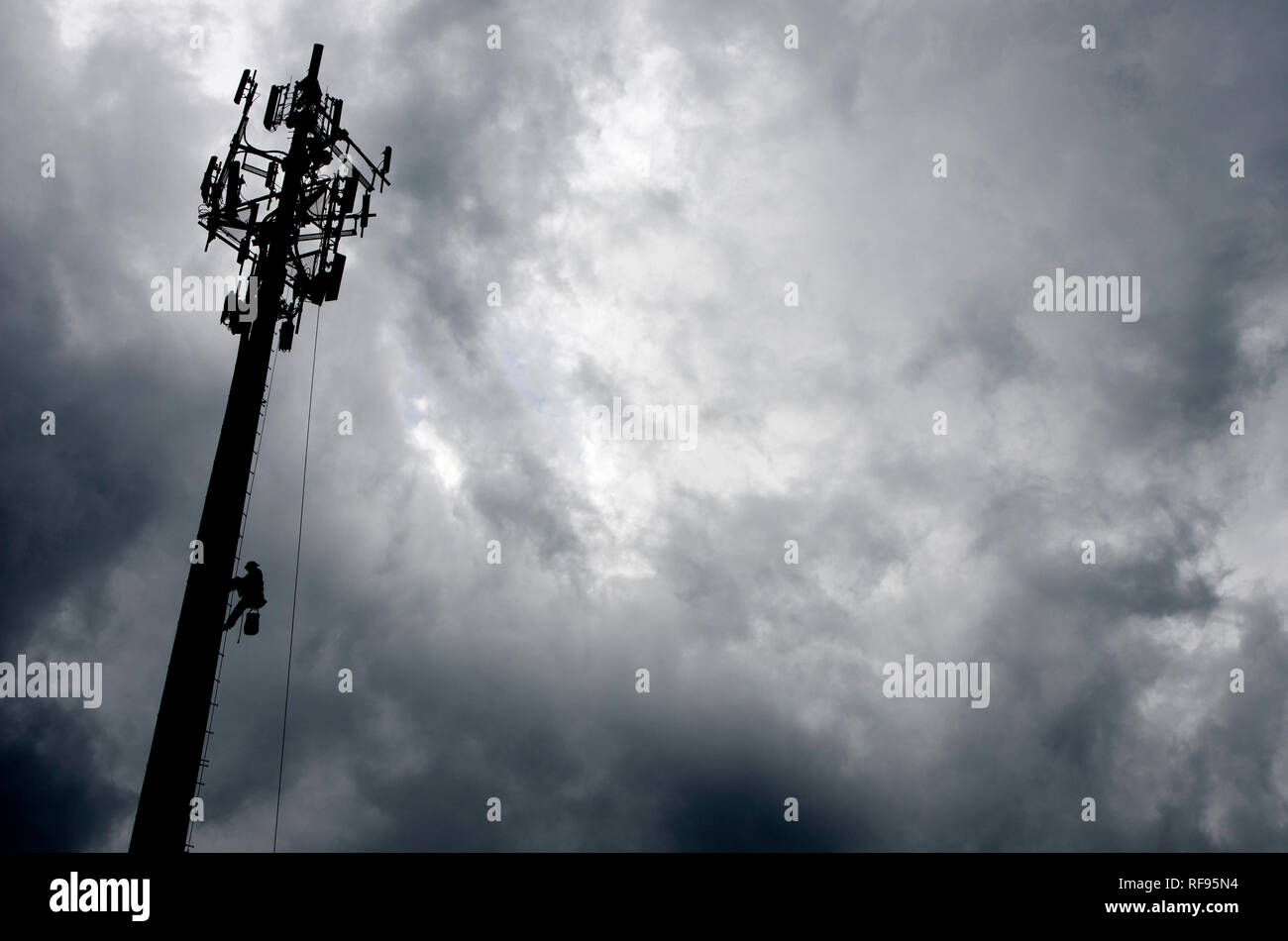Mobile tower storm hi-res stock photography and images - Alamy