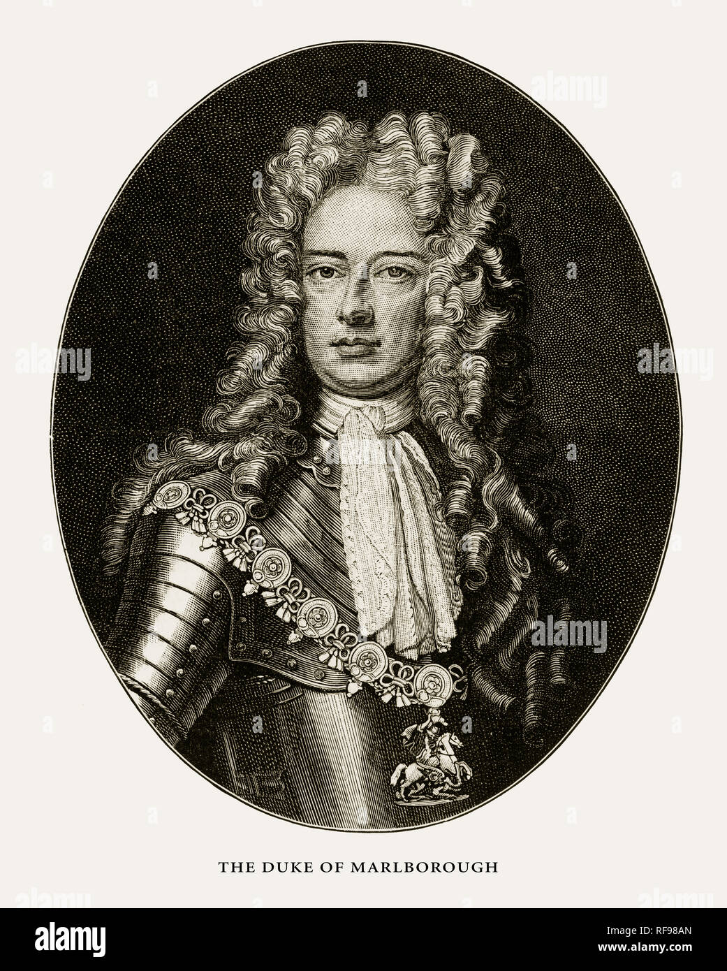 Marlborough, Duke of Marlborough, English Victorian Engraving, 1887 ...