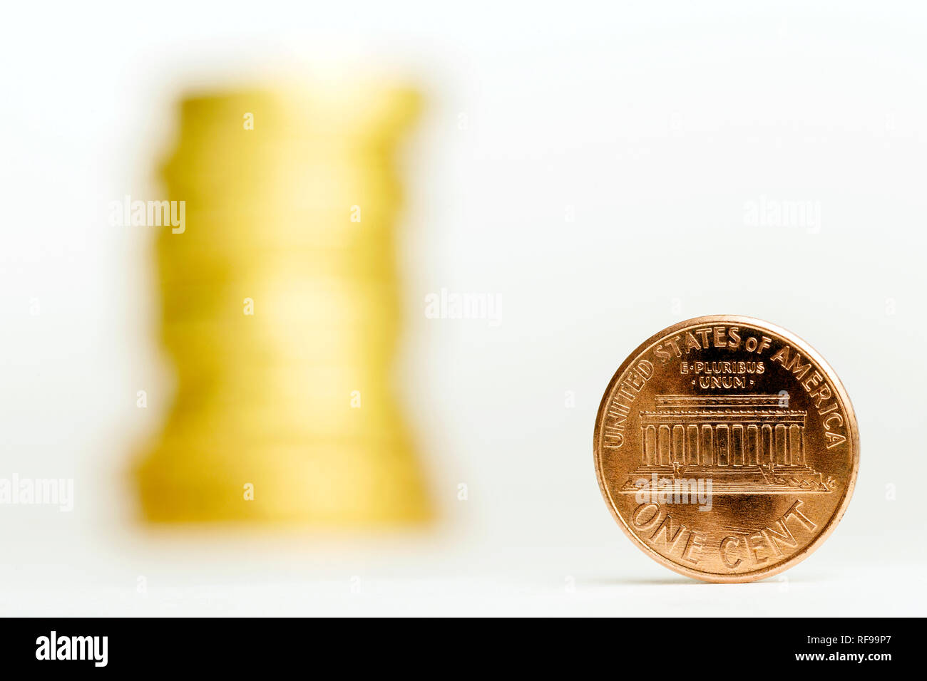 One cent coin american hi-res stock photography and images - Alamy