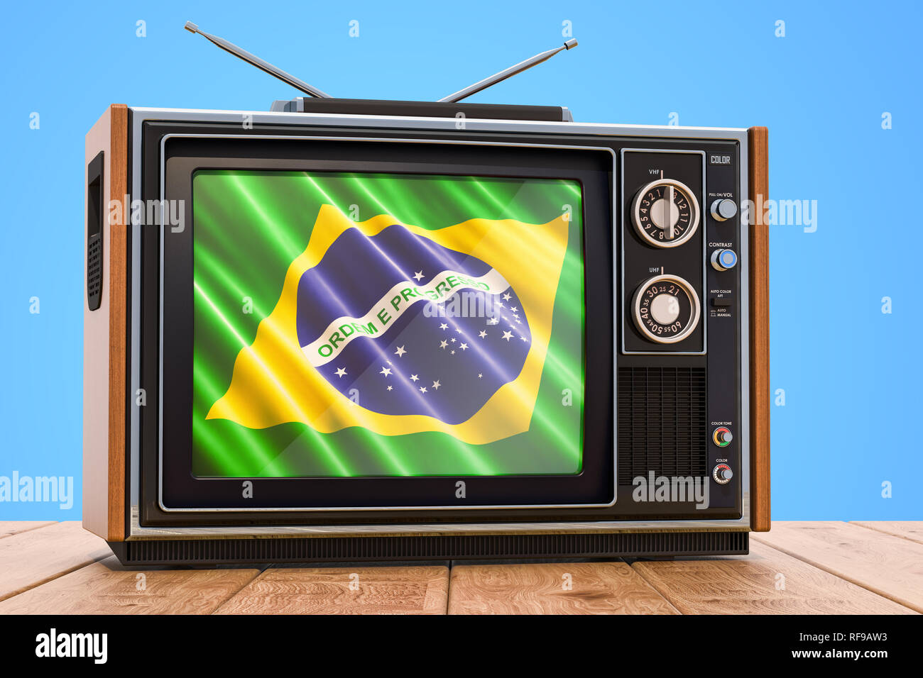 Brazilian Television concept, 3D rendering Stock Photo - Alamy