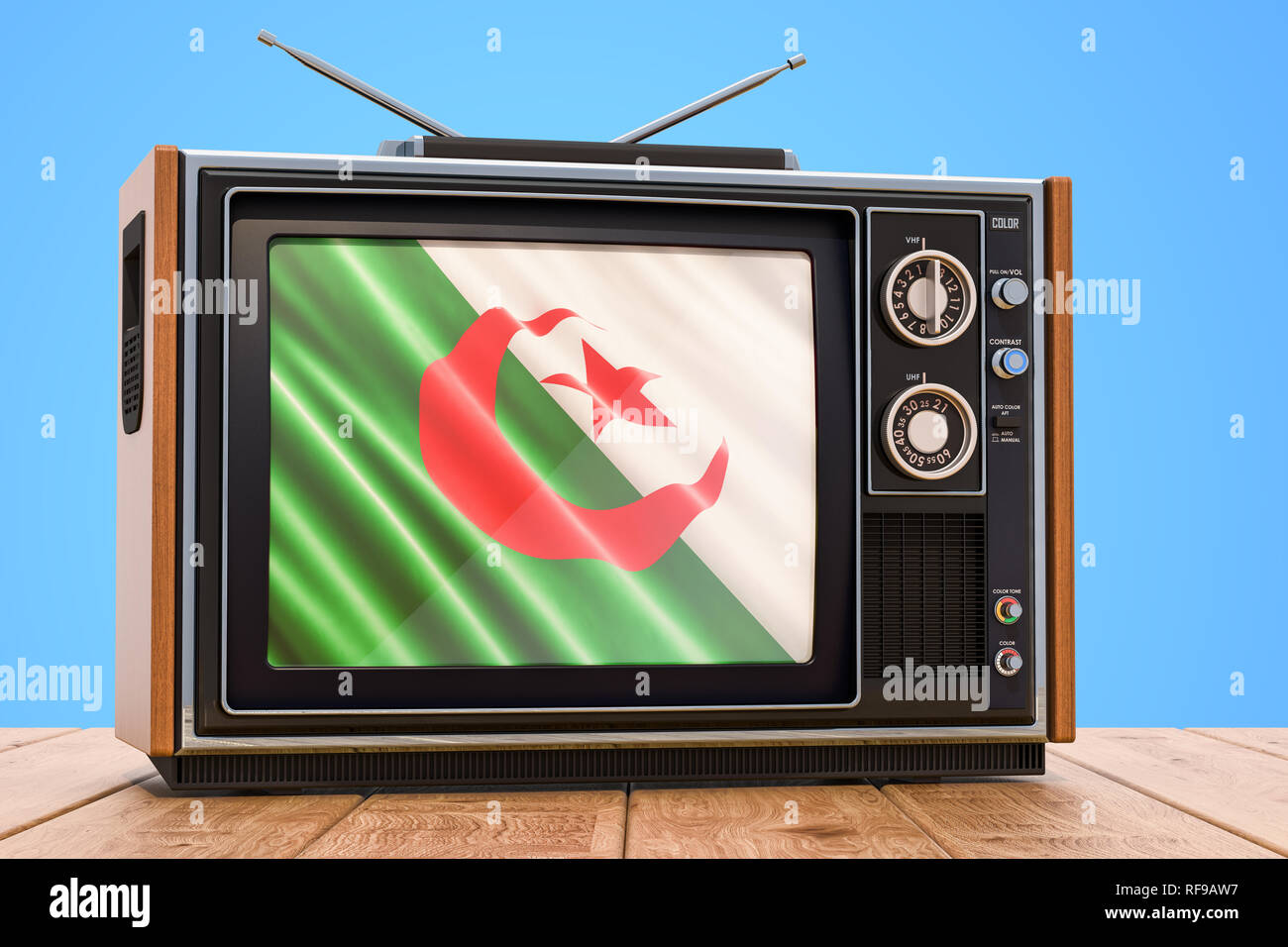 Algerian Television concept, 3D rendering Stock Photo - Alamy