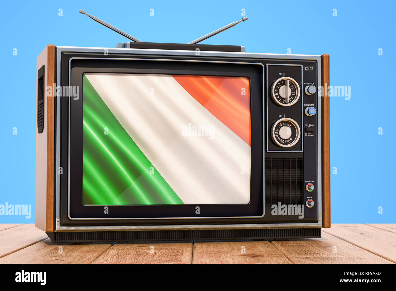 Irish Television concept, 3D rendering Stock Photo - Alamy