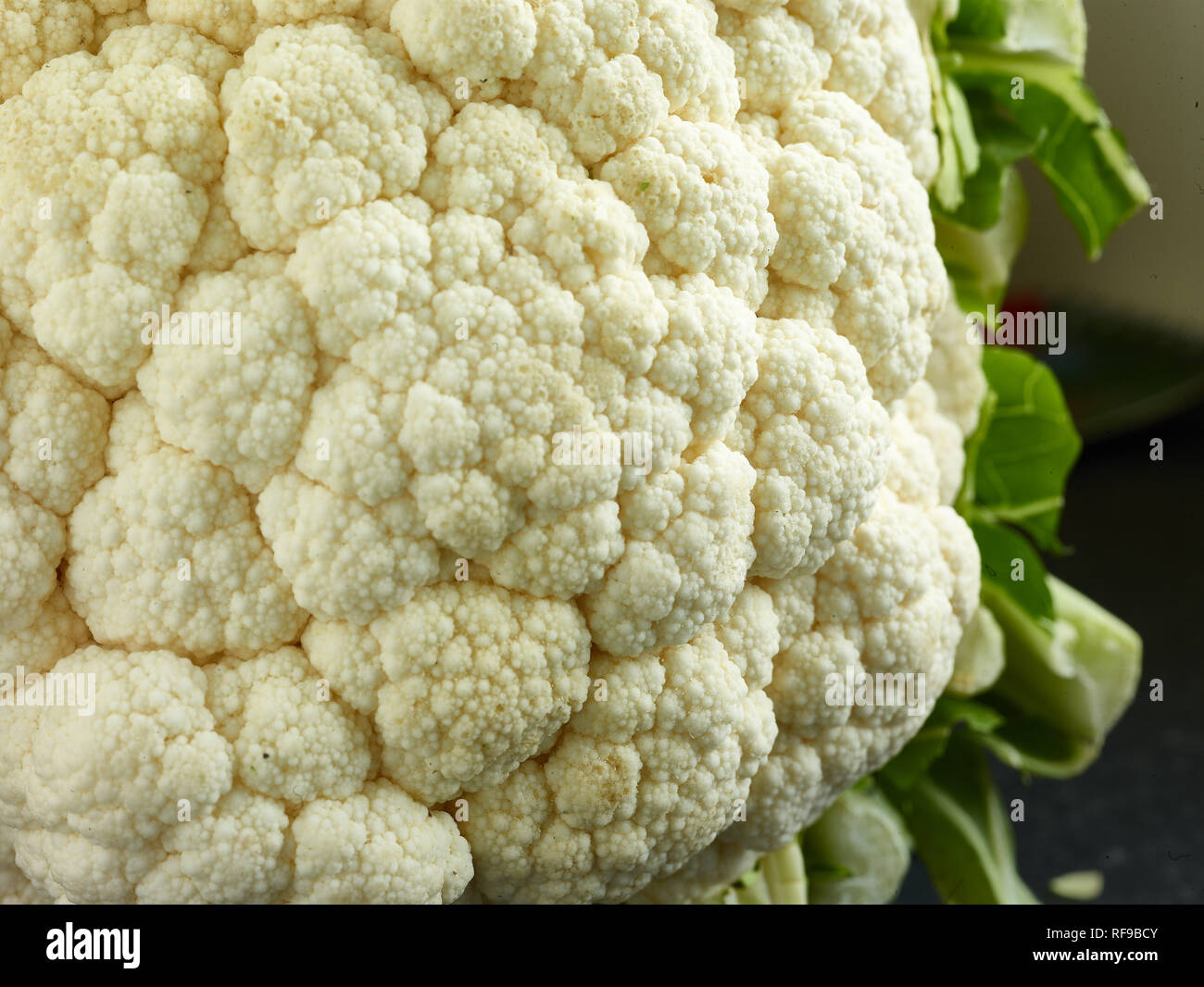 Cauliflower close up still-life food photograph Stock Photo - Alamy