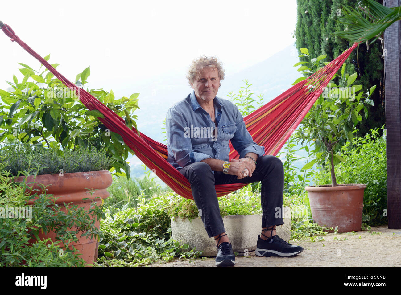 Renzo Rosso, Italian founder and CEO of fashion brand Diesel ...