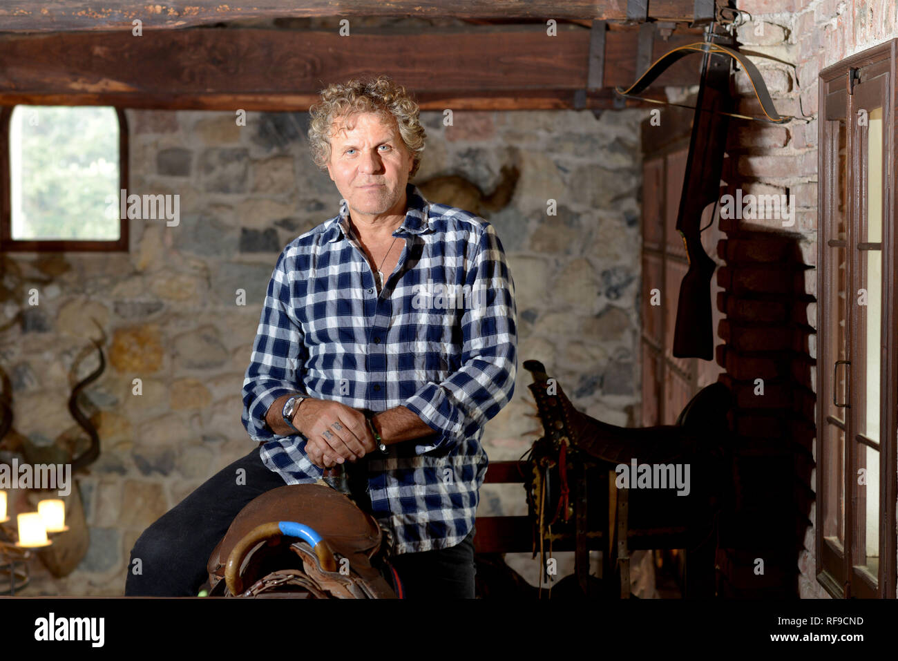 Renzo Rosso, Italian founder and CEO of fashion brand Diesel ...