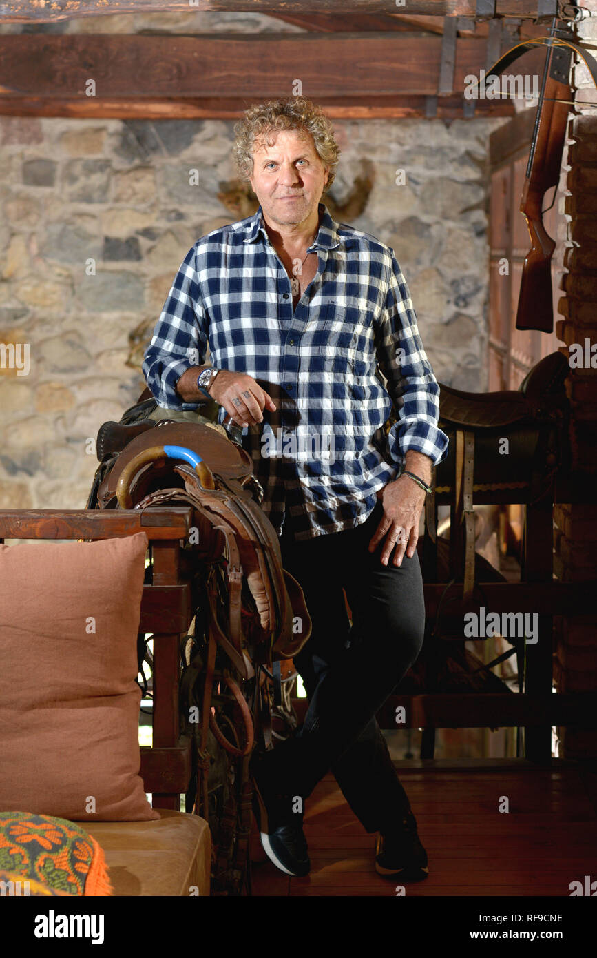 Renzo Rosso, Italian founder and CEO of fashion brand Diesel ...