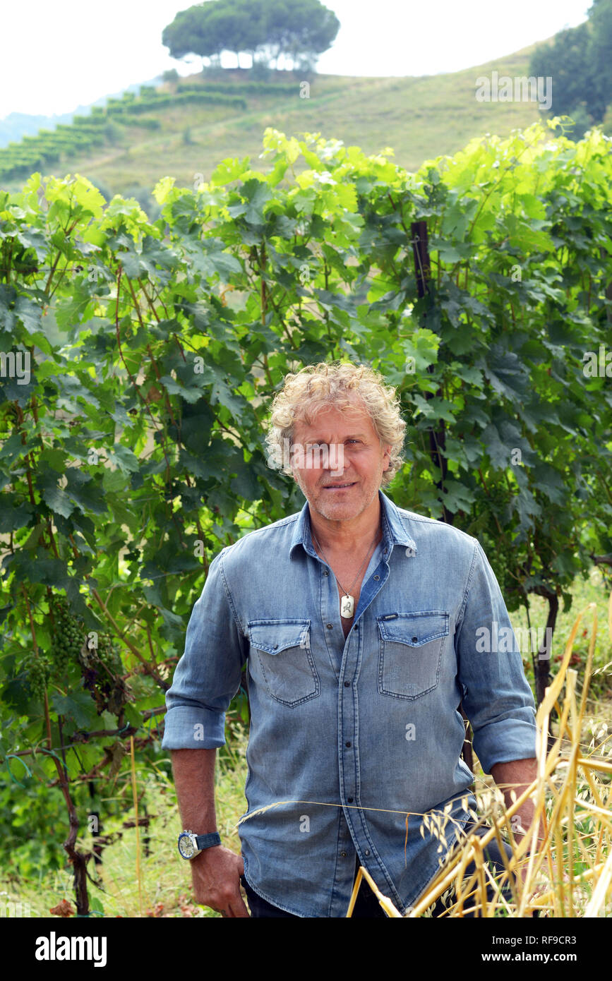 Renzo Rosso, Italian founder and CEO of fashion brand Diesel ...