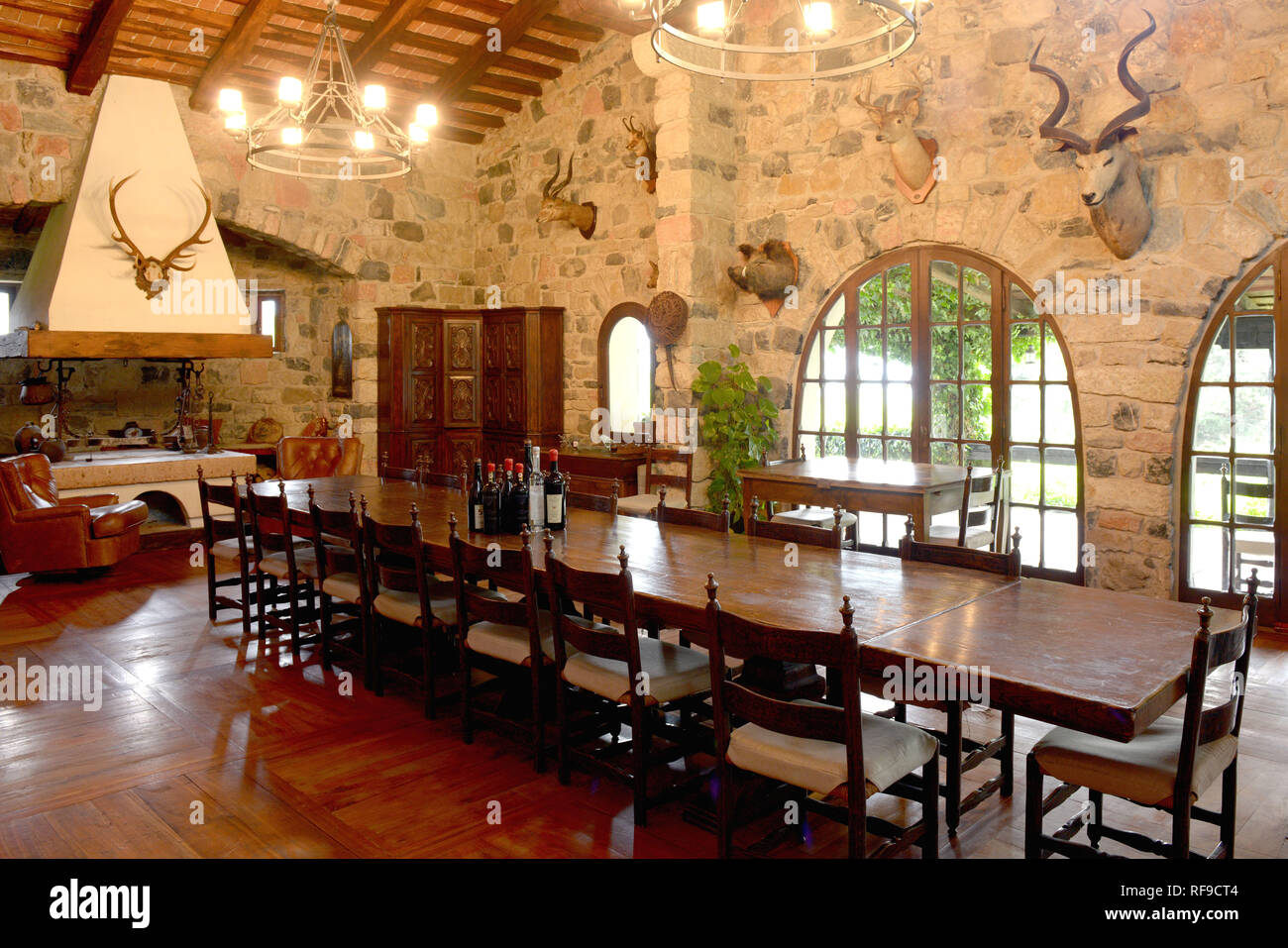 Interior of Diesel Farm, where since 1999 Renzo Rosso, Italian founder ...