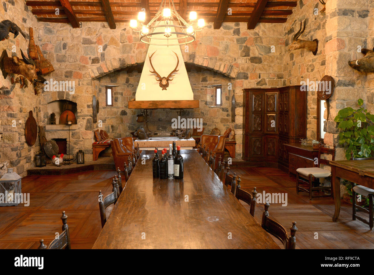 Interior of Diesel Farm, where since 1999 Renzo Rosso, Italian founder ...