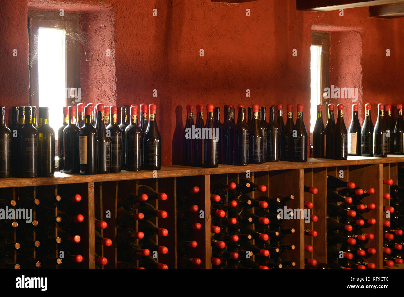 Wine's bottles of Diesel Farm, where since 1999 Renzo Rosso, Italian ...