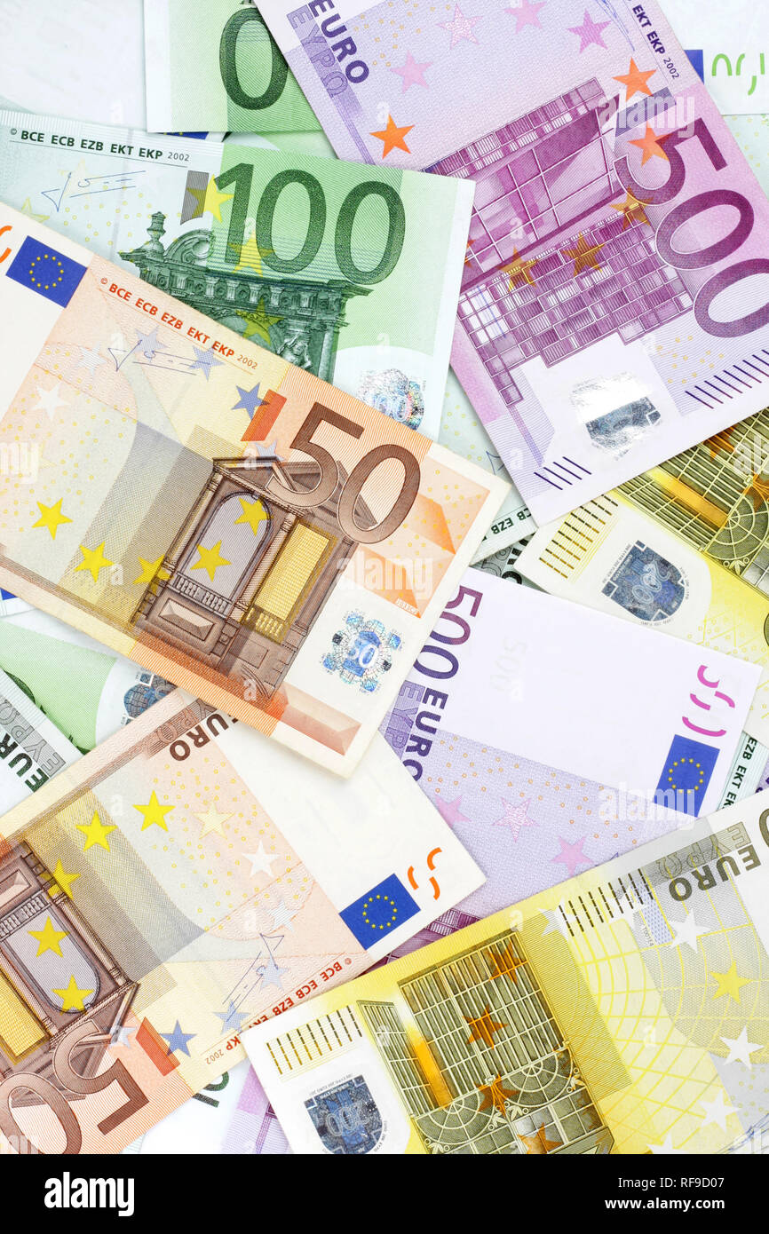 Background image of Euro banknotes Stock Photo - Alamy
