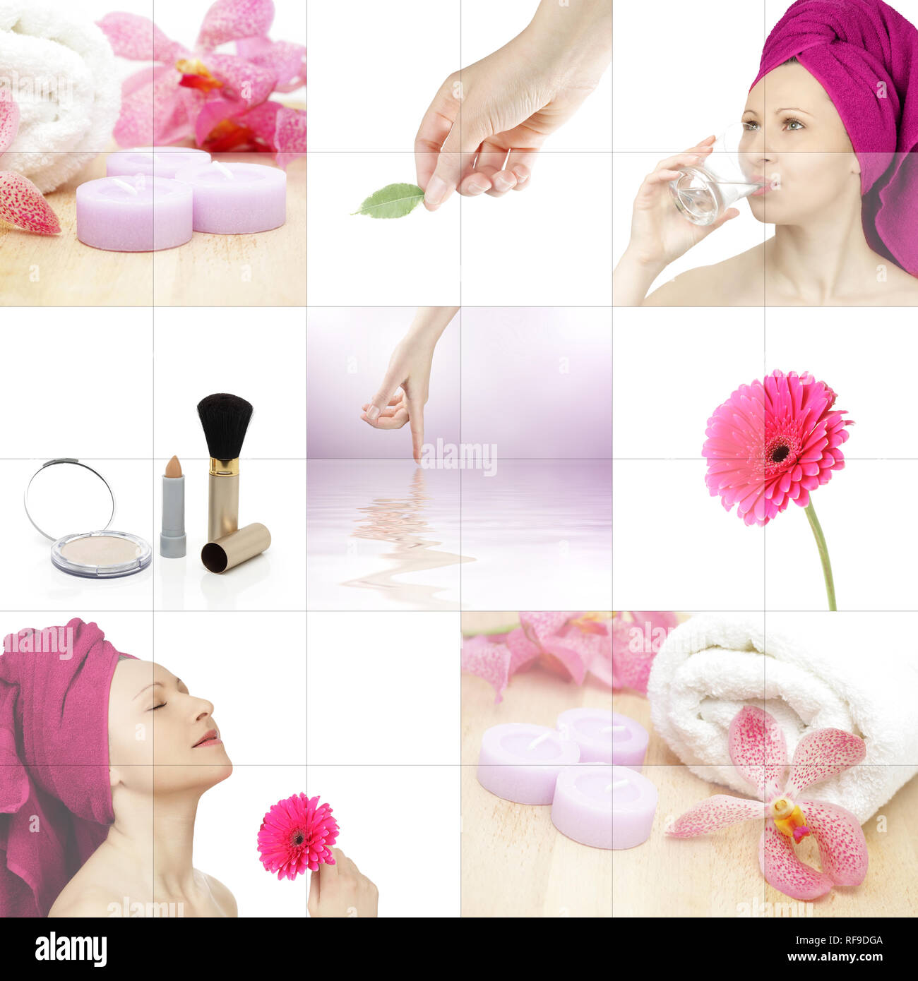 Spa collage hi-res stock photography and images - Alamy