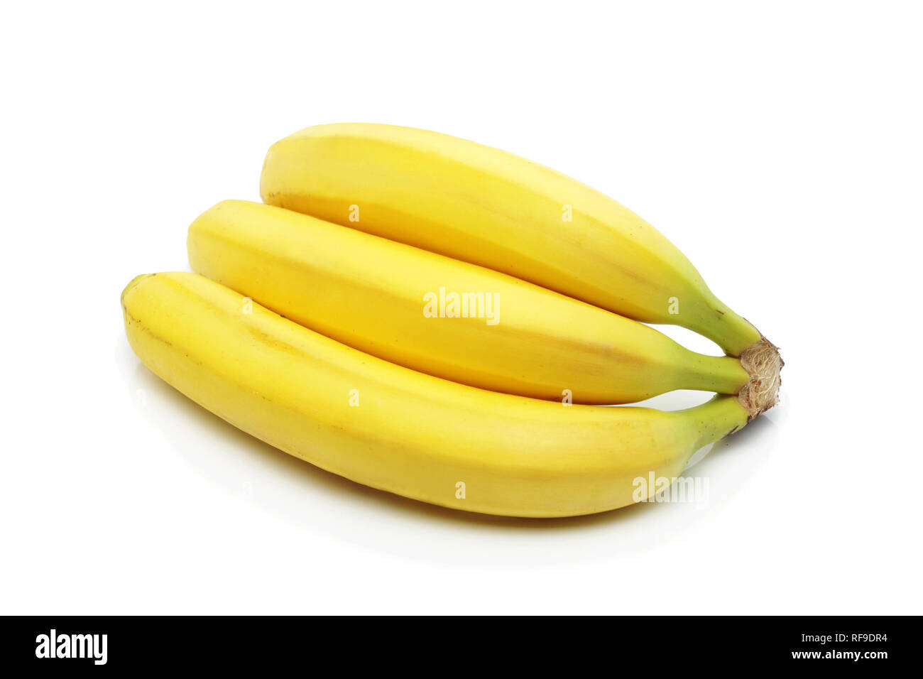 Three bananas, isolated on white Stock Photo - Alamy