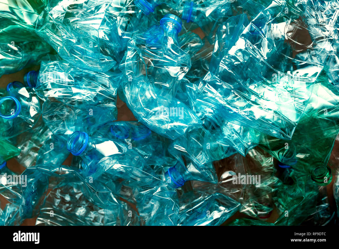 Plastic bottles for recycling, environmental damage and pollution ...
