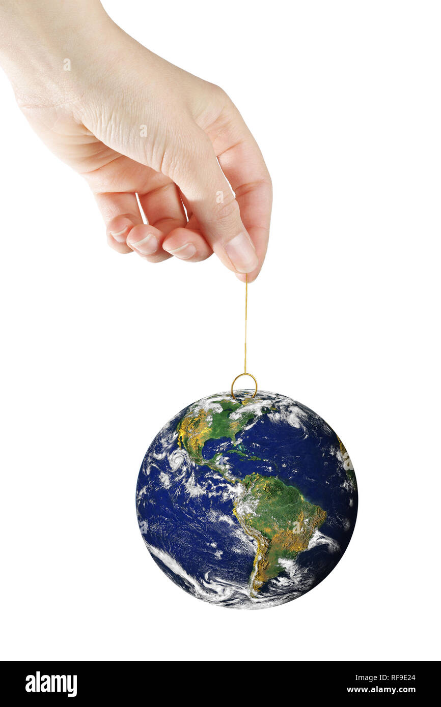 Planet earth from space woman hi-res stock photography and images - Alamy