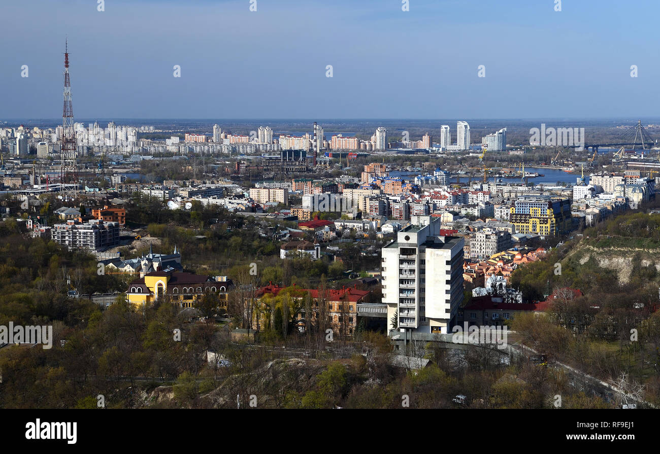 Panorama city kiev from roof hi-res stock photography and images - Alamy