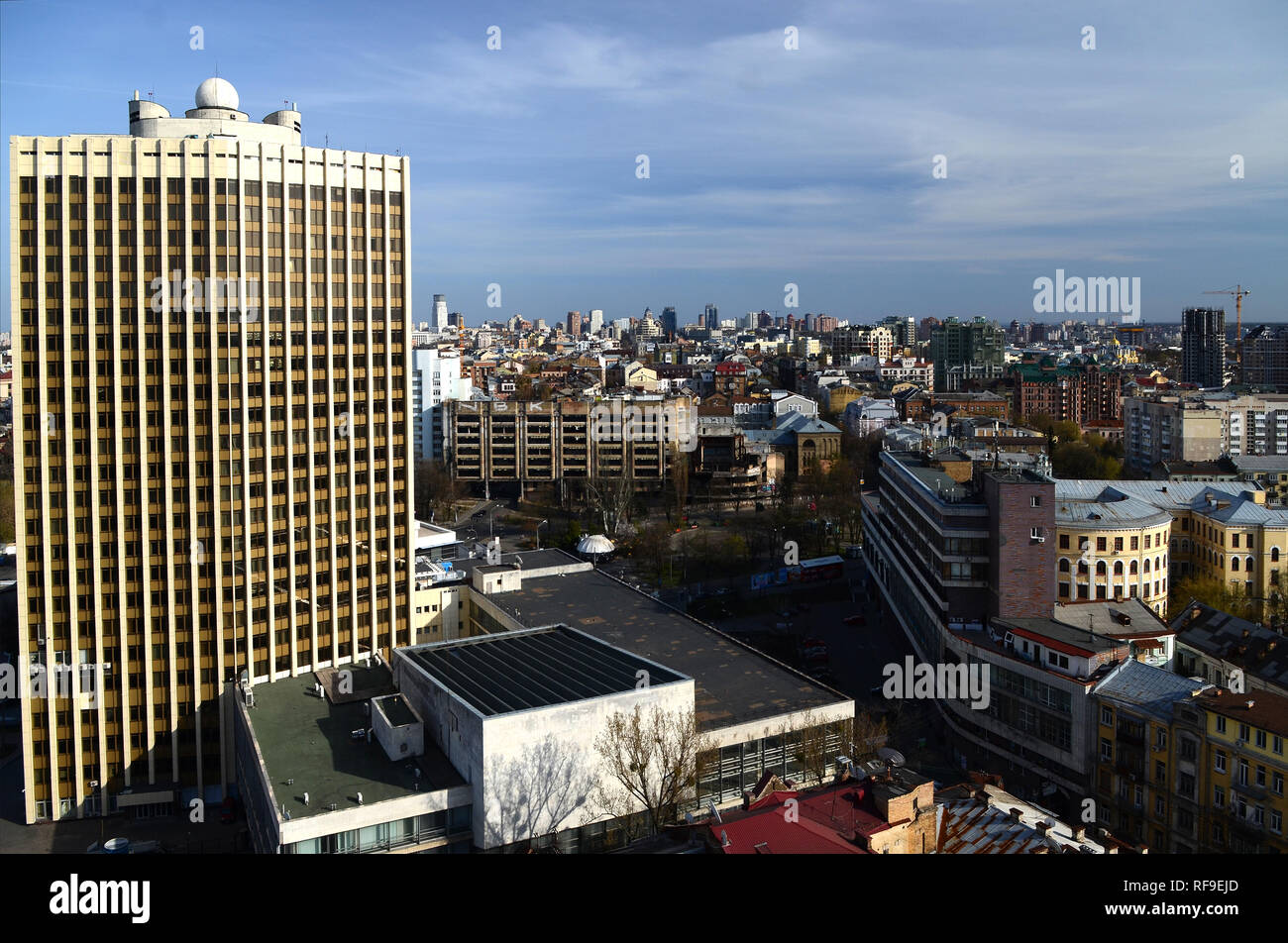 Panorama city kiev from roof hi-res stock photography and images - Alamy