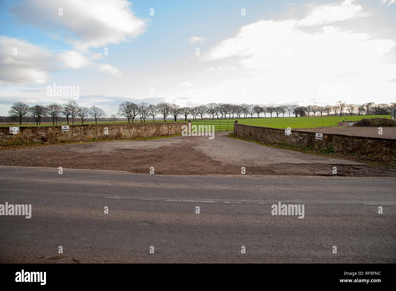 Traffic in a rural English Village Stock Photo - Alamy