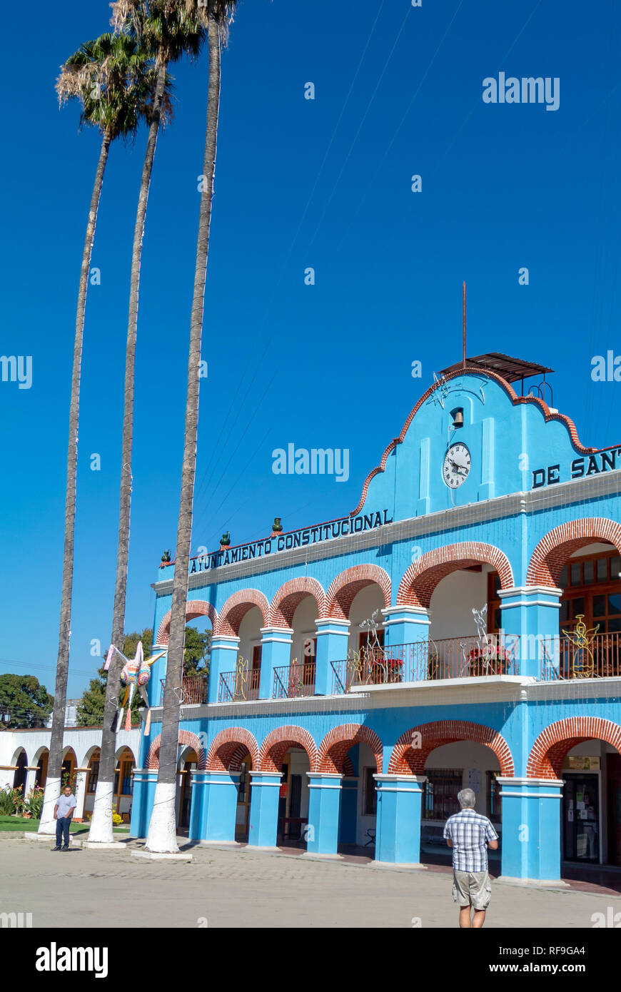 The town hall , El Tule, Oaxaca, Mexico Stock Photo - Alamy