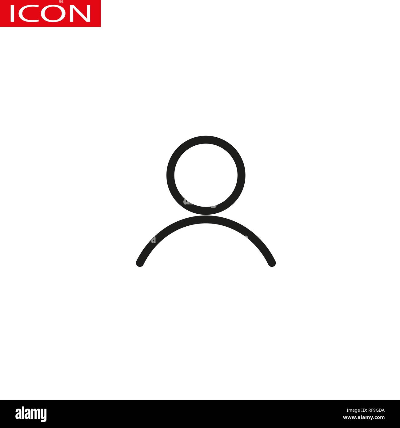 Modern user line icon. Premium pictogram isolated on a white background ...