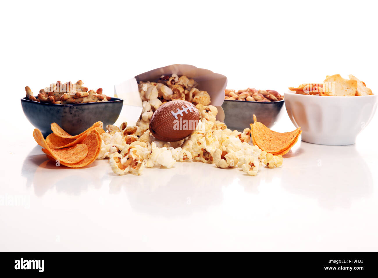 Football fan with chips hi-res stock photography and images - Alamy