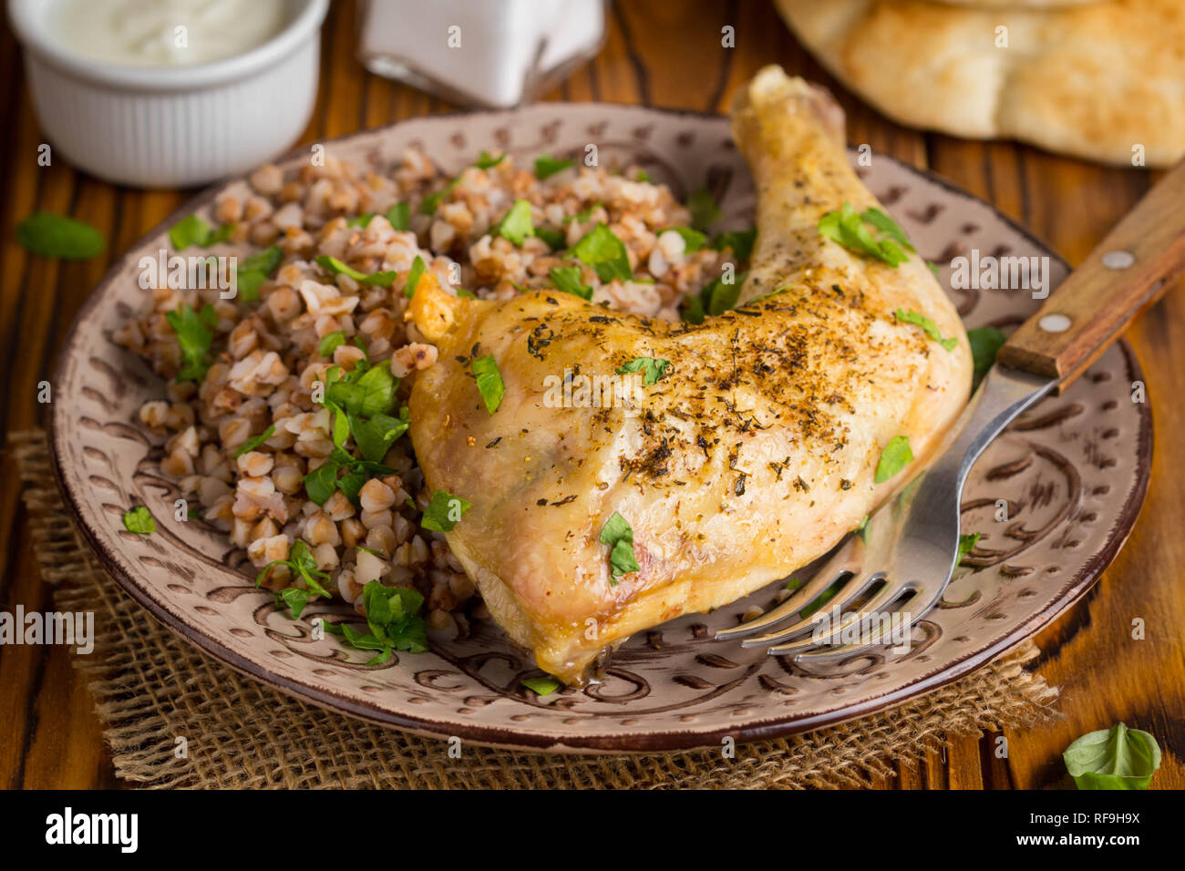 Ham leg dinner hi-res stock photography and images - Alamy