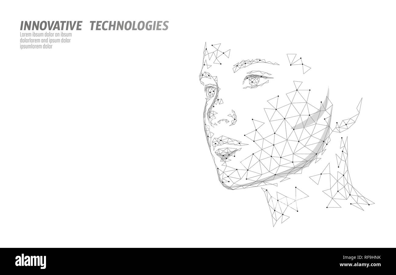 3d wireframe human female Cut Out Stock Images & Pictures - Alamy
