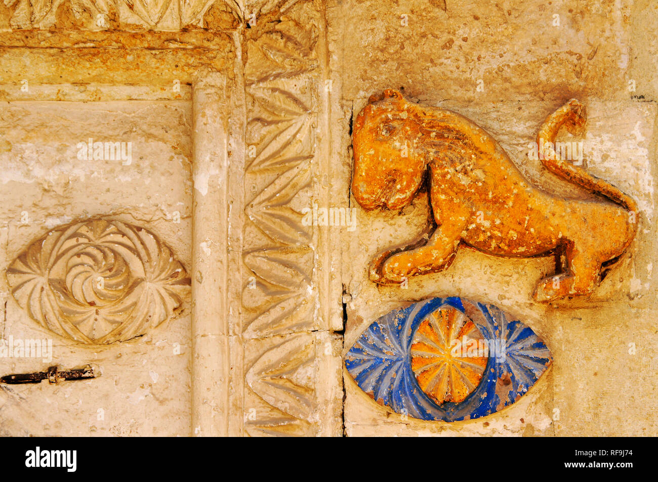 Entrance of a former Greek house, Mustafapasa. Cappadocia, Anatolia ...