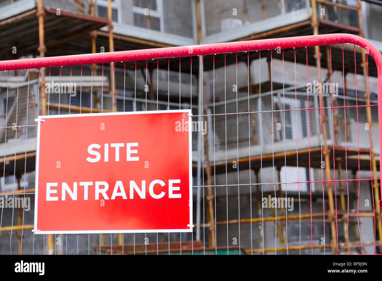 Entrance to demolition site hi-res stock photography and images - Alamy