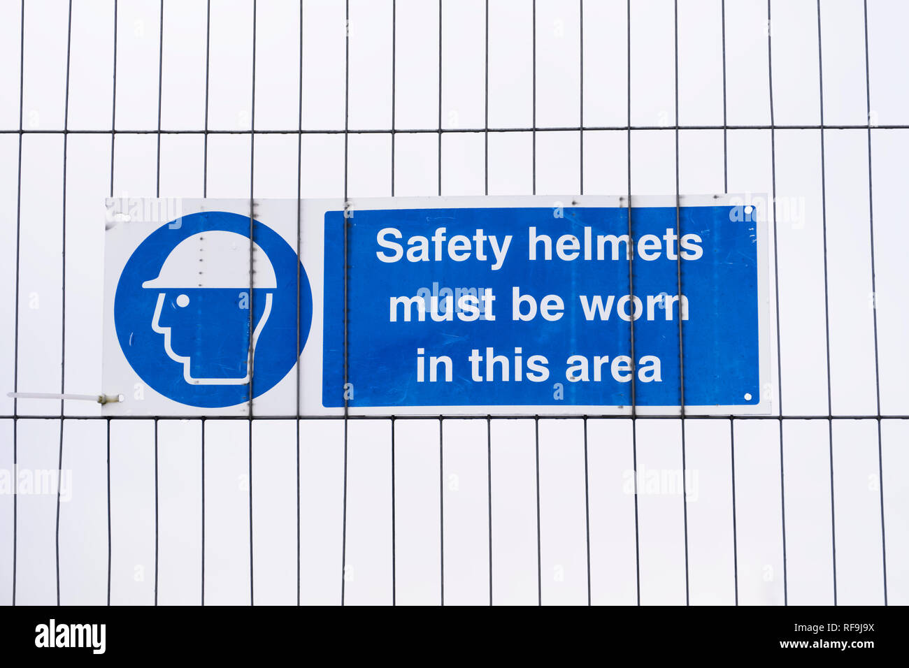 Safety helmets sign hi-res stock photography and images - Alamy