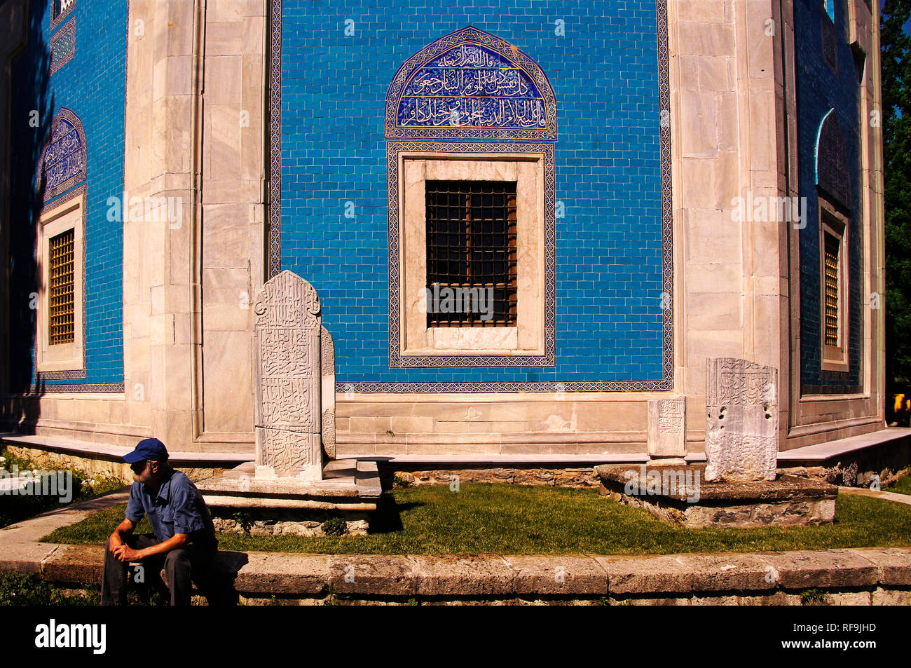 Ceramics tiles. Green Tomb. Sultan Mehmet I, Bursa. Anatolia. Turkey ...