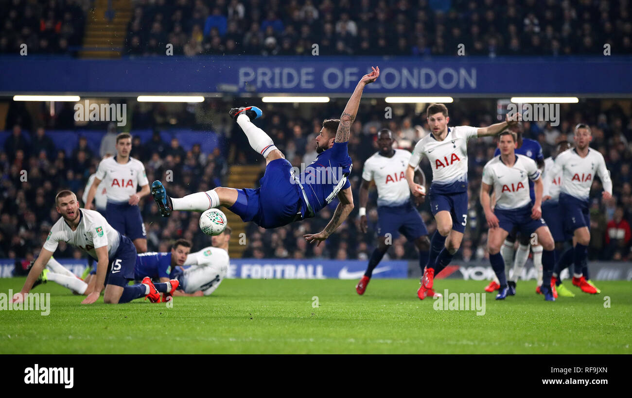 Attempts an overhead kick hi-res stock photography and images - Alamy