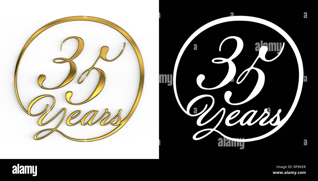 Thirty five 35 years anniversary hi-res stock photography and images ...