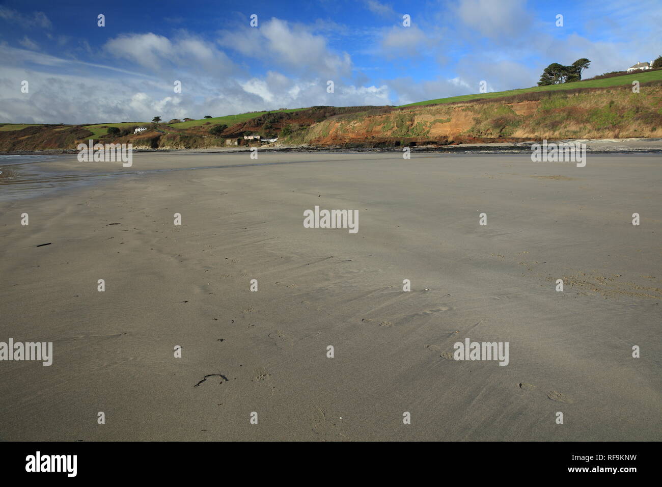 Carne beach/Pendower beach, Roseland Peninsula, Cornwall, England, UK ...