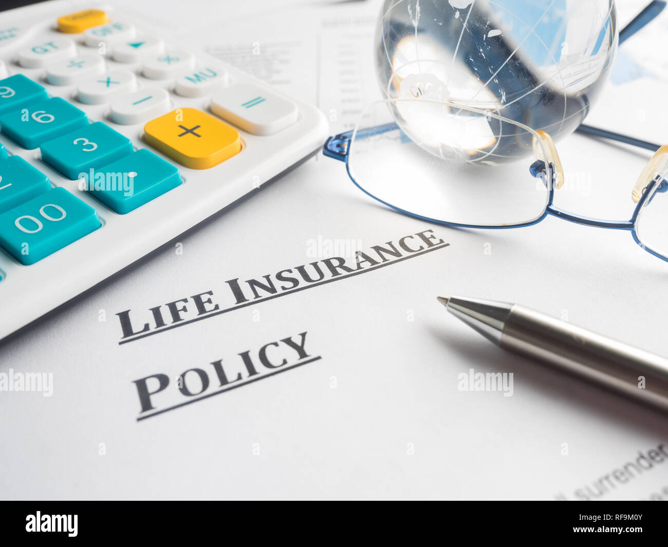 life insurance policy Stock Photo - Alamy