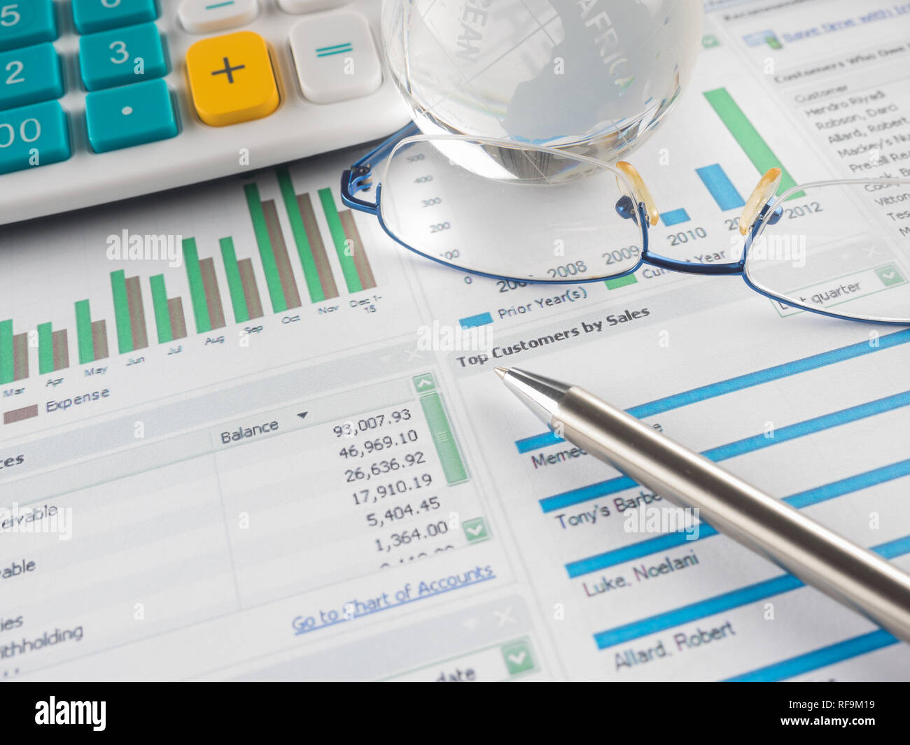 Stock Market Finance Account Report Stock Photo - Alamy