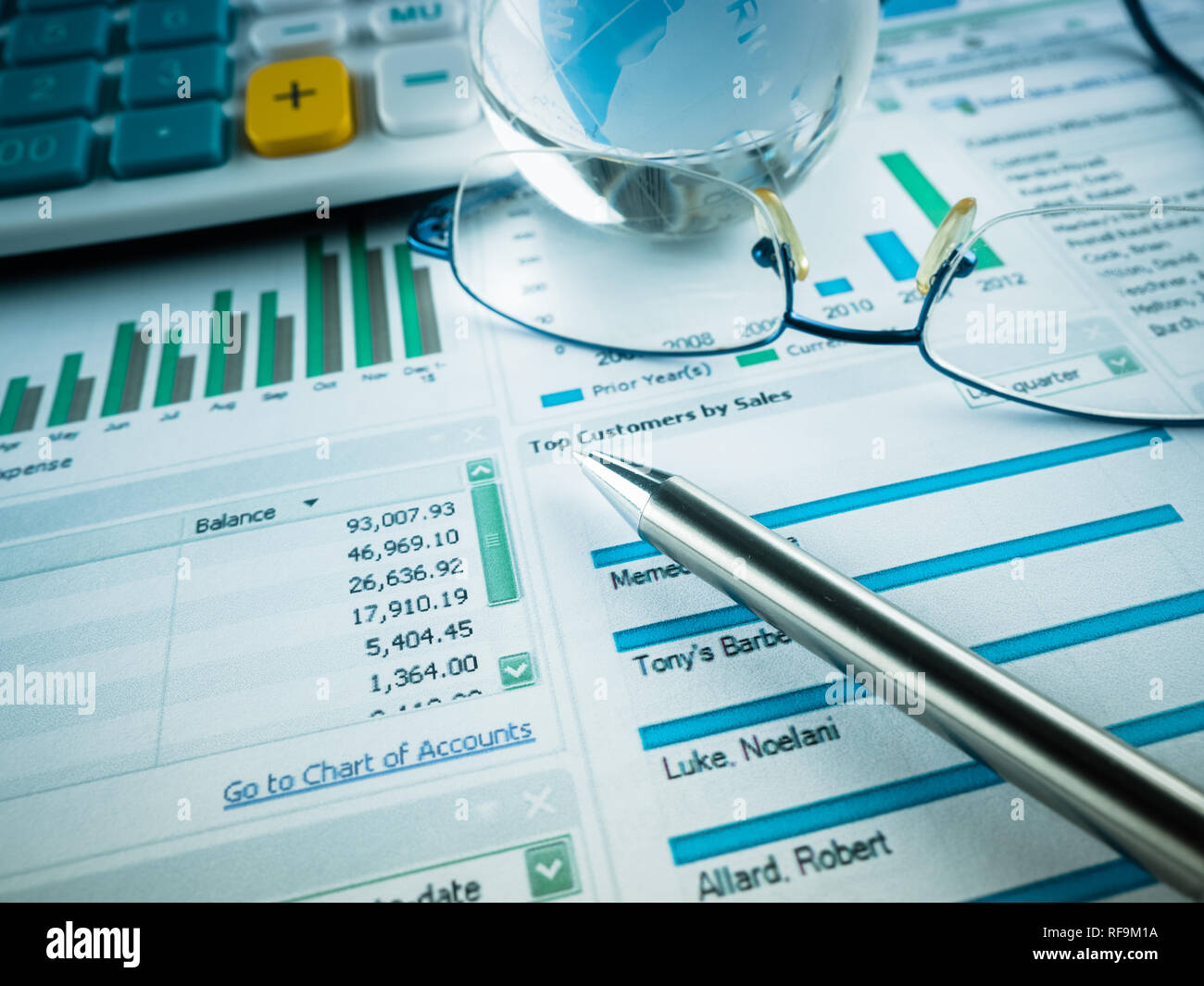 Stock Market Finance Account Report Stock Photo - Alamy