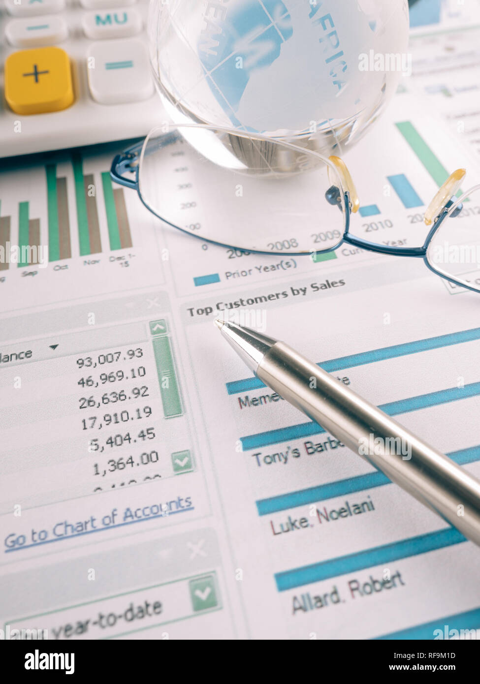 Stock Market Finance Account Report Stock Photo - Alamy