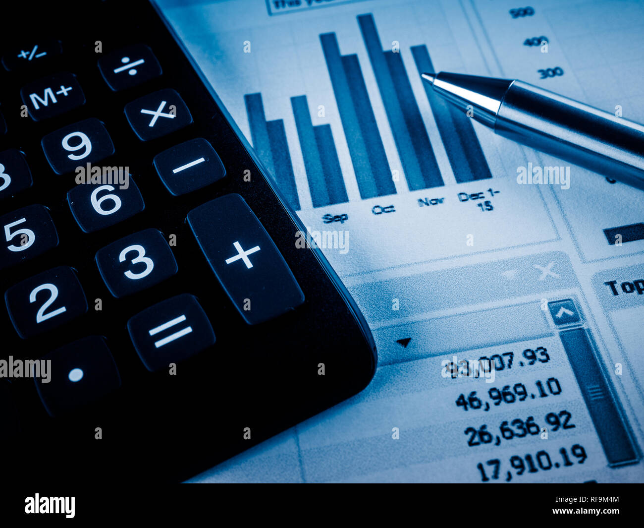 Stock Market Finance Account Report Stock Photo - Alamy