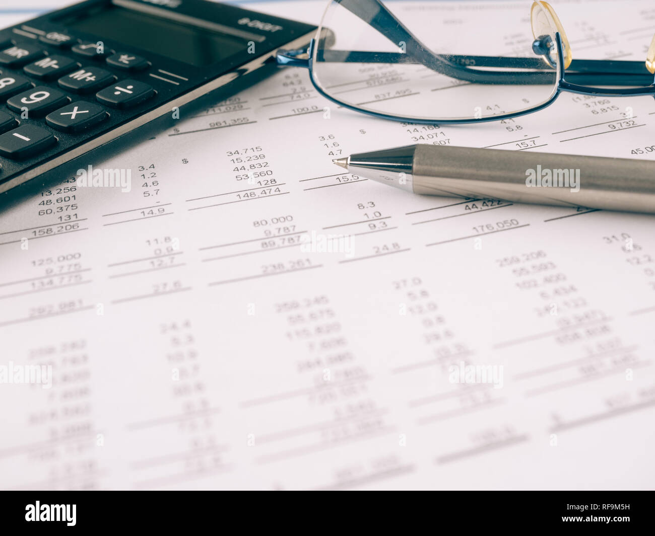 Stock Market Finance Account Report Stock Photo - Alamy