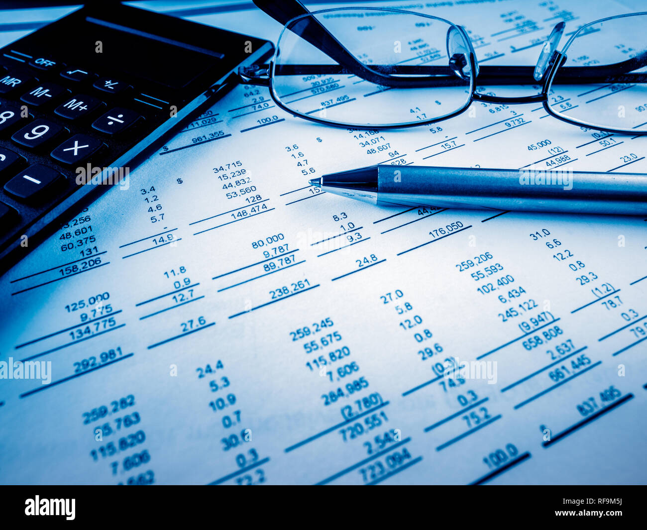 Stock Market Finance Account Report Stock Photo - Alamy