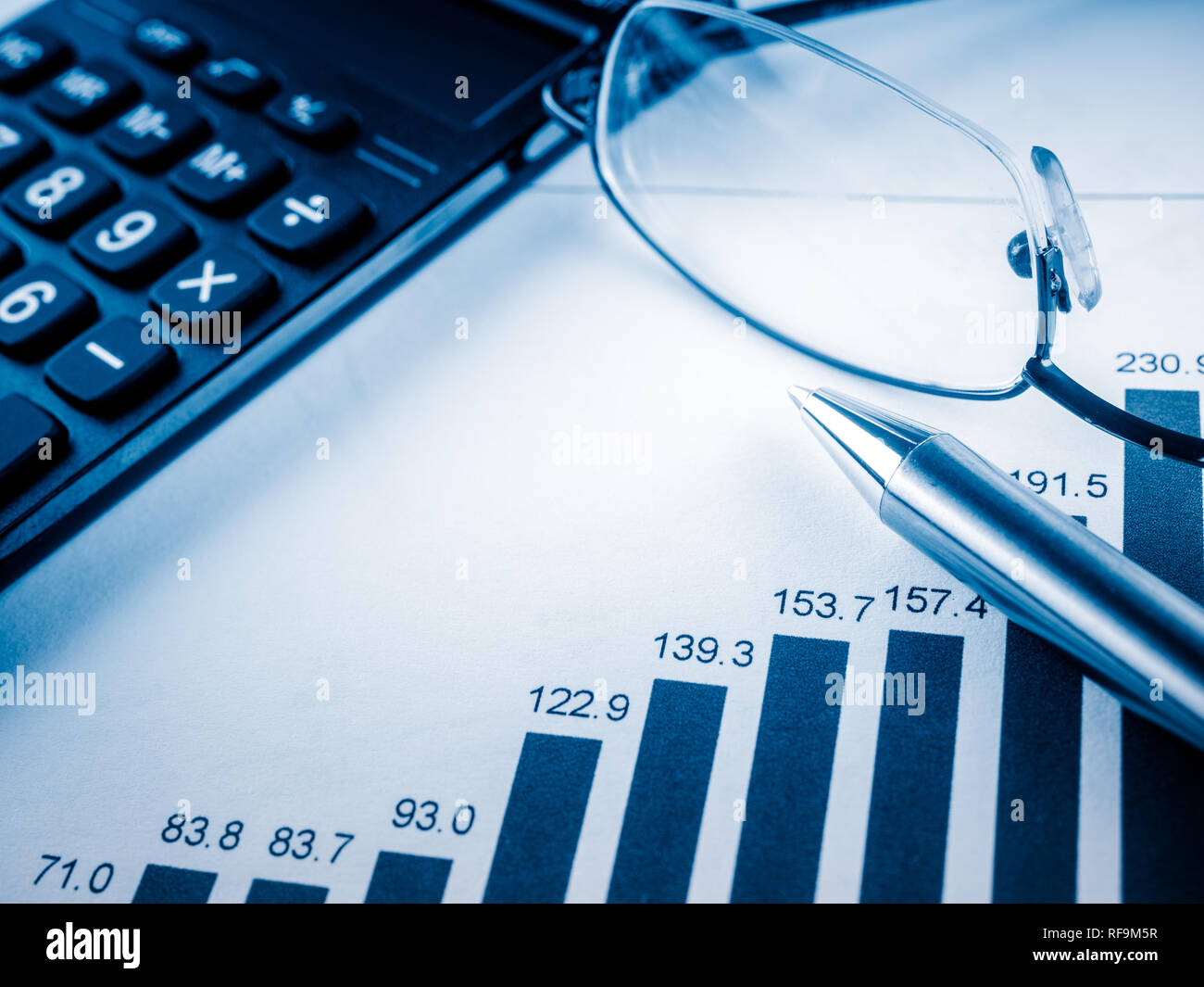 Stock Market Finance Account Report Stock Photo - Alamy